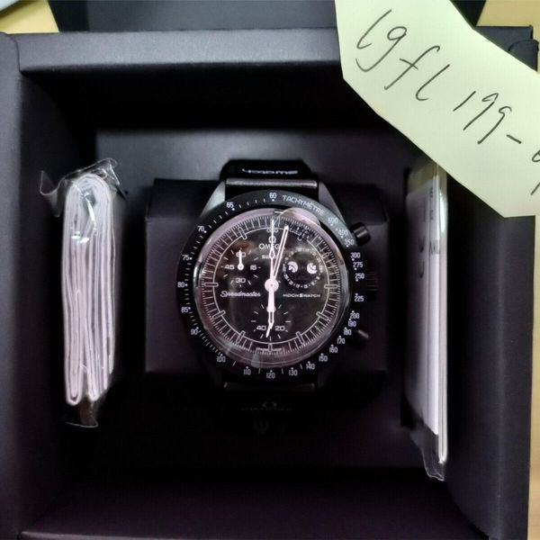Swatch Moonswatch Mission To The Moonphase - Full Moon ( Black ...