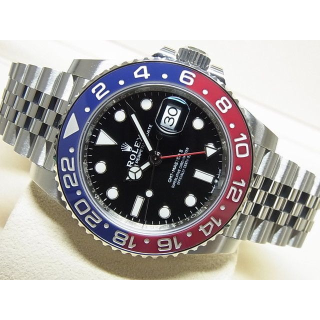 [Pre-owned] Rolex GMT Master II Red/Blue Bezel 126710BLRO Jubilee ...
