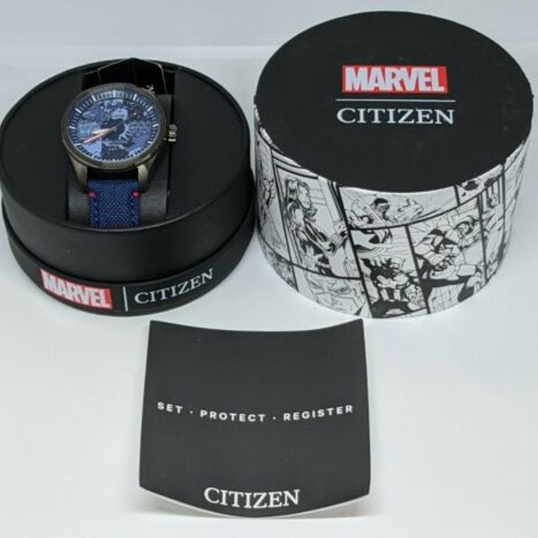 Citizen Eco-Drive Marvel Heros Spider-Man Blue Mens Watch - AW2037-04W ...