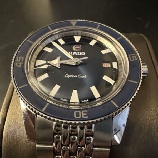 RADO Captain Cook Automatic Blue Dial Men's Watch R32505208 free ...