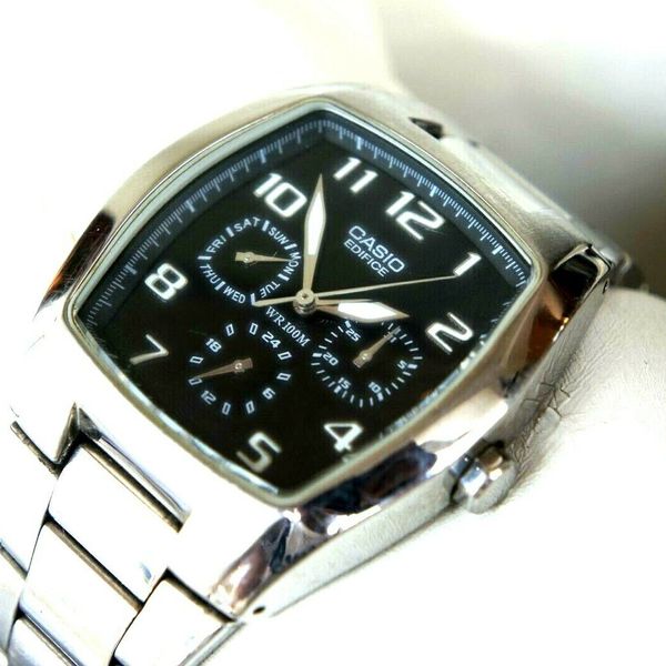 Casio Men's "EDIFICE" Chronograph "EF-306" 10BAR Designer Quartz Watch ...
