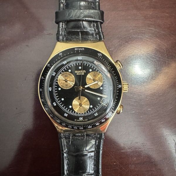 Swatch Irony Chrono YCG401 (2002): James Bond 007 "Goldfinger" With Original Box | WatchCharts ...