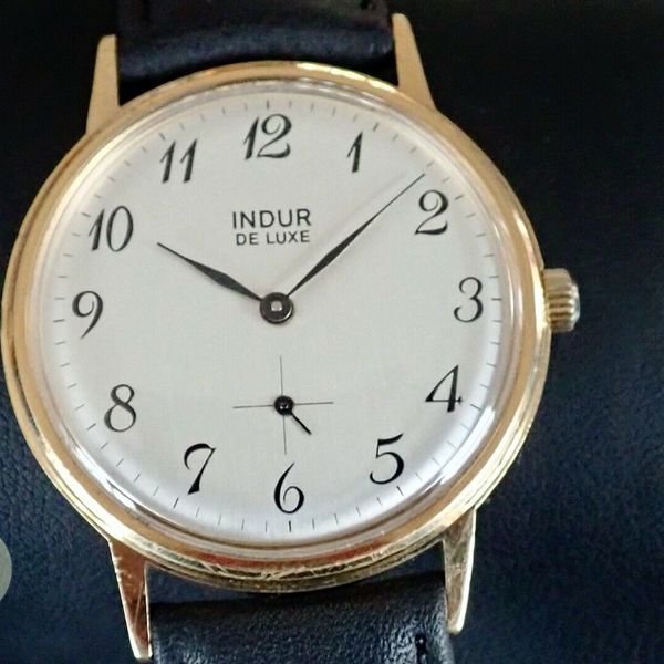 MENS vintage FRENCH WATCH INDUR DE LUX 17J C 1968 CUPILLARD 233-86 ...