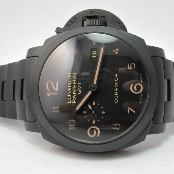 Fs: PANERAI 2017 PAM 438 BLACK TUTTONERO 1950 CERAMICA GMT MINT BOX ...