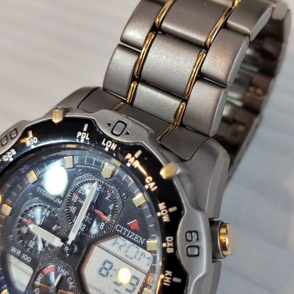 Citizen ProMaster Navihawk Titanium C300 JN 0074 - 56L Q02225 Vintage ...