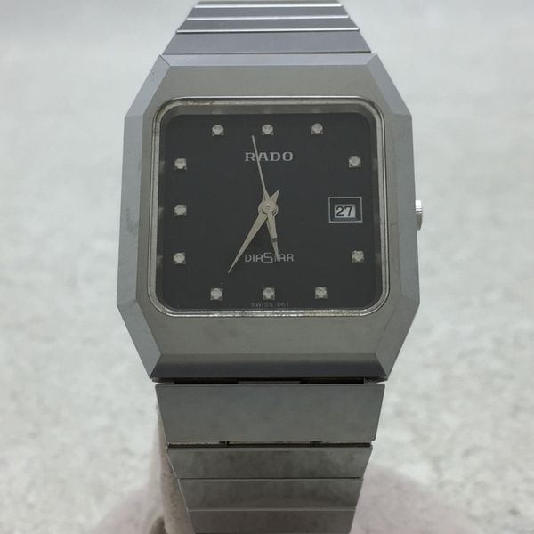 [Used] RADO Quartz watch / Analog / Stainless steel / Black [Clothing ...