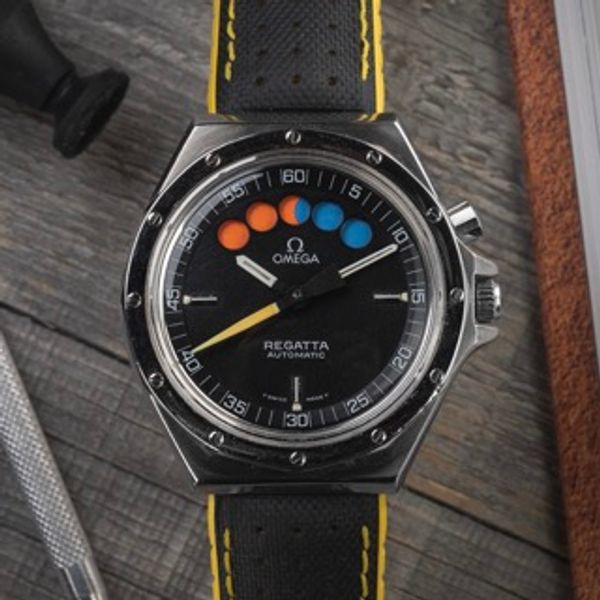 Vintage 1970s Omega Regatta watch Lemania 1345 | WatchCharts Marketplace