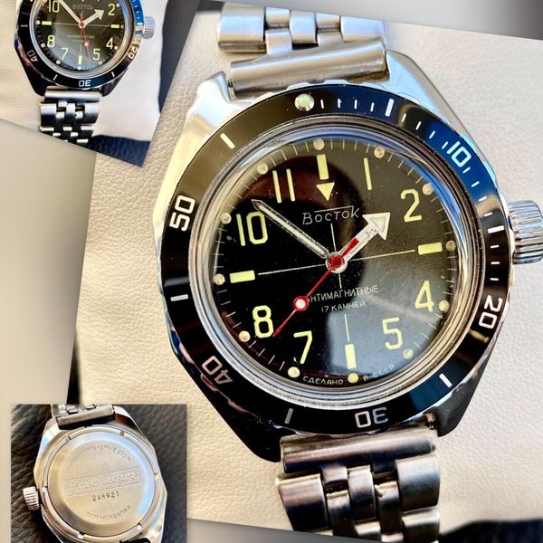 VOSTOK AMPHIBIA “SNIPER” 1970-80s‼️Vintage USSR Watch‼️After SERVICED‼️ ...
