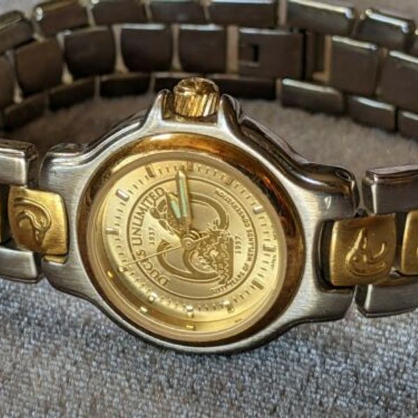 Ducks Unlimited 60th Anniversary Limited Edition Two Tone Watch/New! M17 | WatchCharts Marketplace