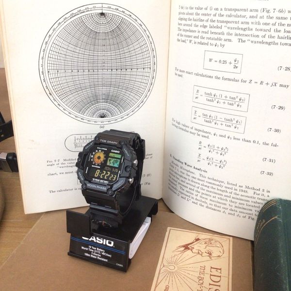 Rare Casio Custom ae-1200 & 1700 body swap , negative display, hydro ...