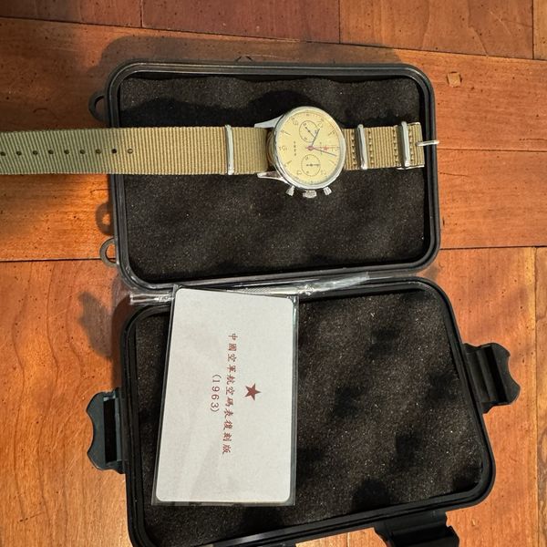 21 Zuan 1963 Seagull Movement Pilot Watch Manual Wind Up Chronograph ...