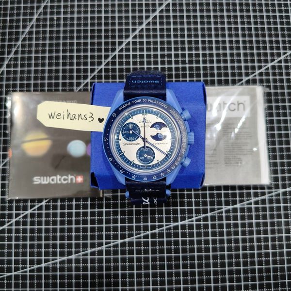 Swatch #Moons watch MISSION TO THE SUPER BLUE MOON PHASE | WatchCharts ...
