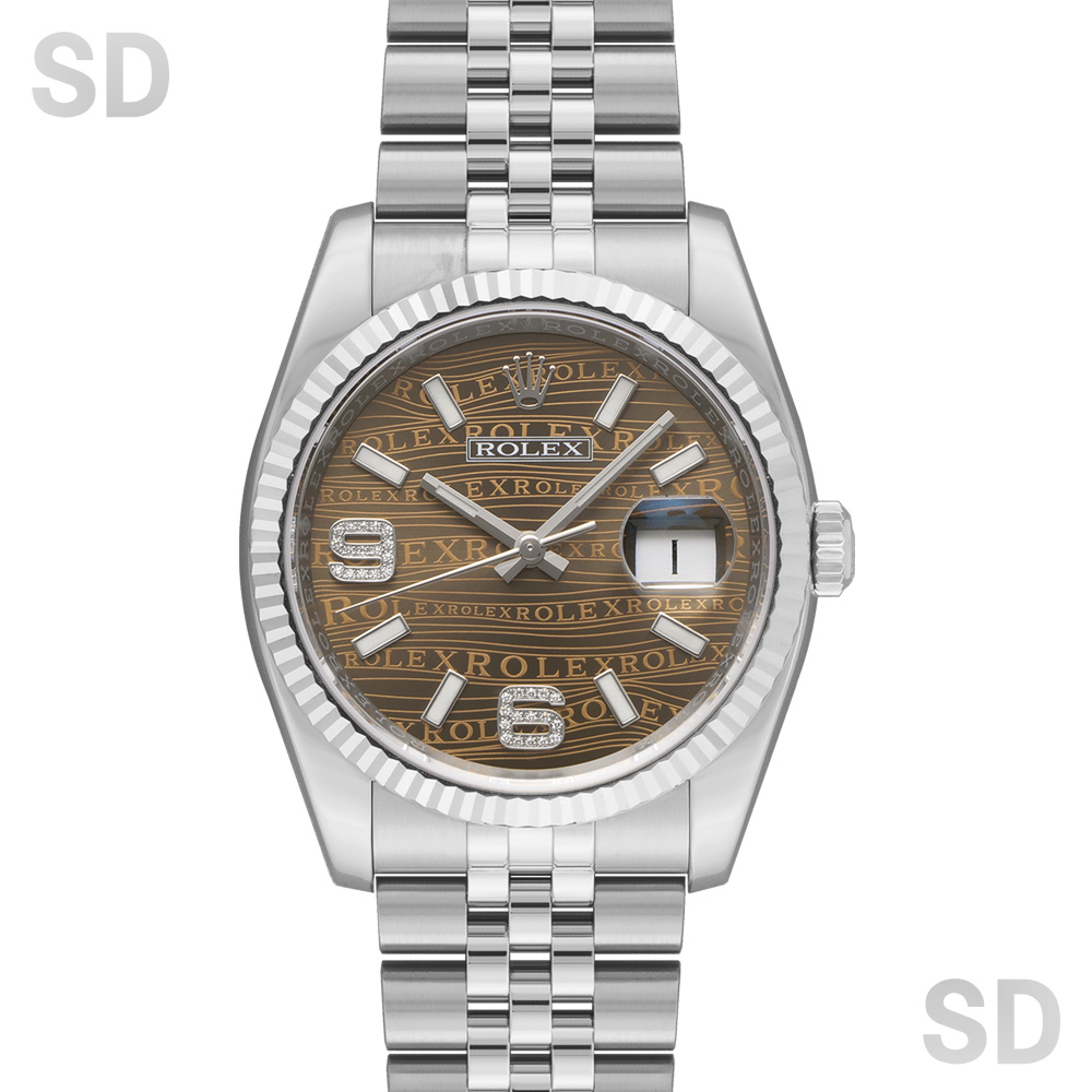 Rolex Datejust 116234 Bronze Wave / 69 Diamond Used Men | WatchCharts
