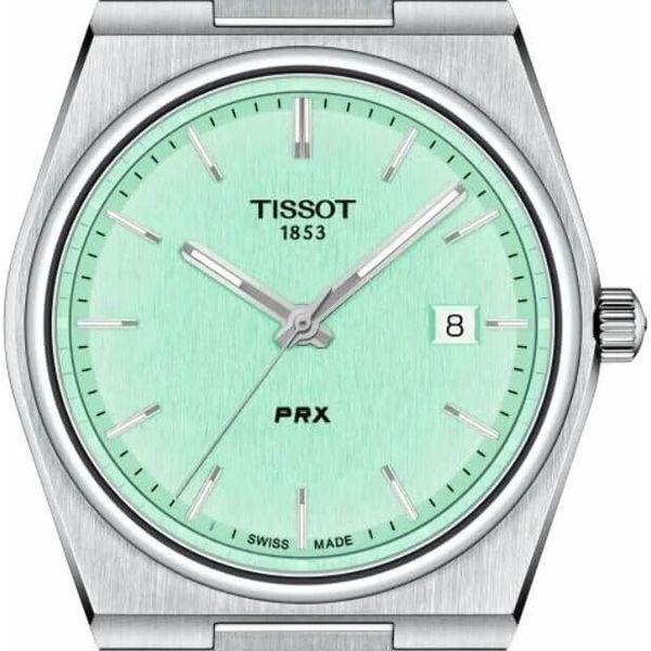 NEW TISSOT PRX LIGHT GREEN 40MM QUARTZ WATCH T137.410.11.091.01 ...