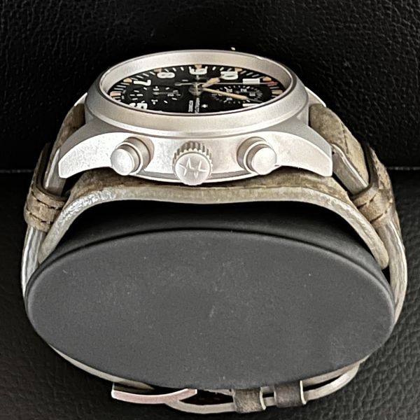 Hamilton Khaki Field Chronograph Automatic Black Dial Men's Watch ...