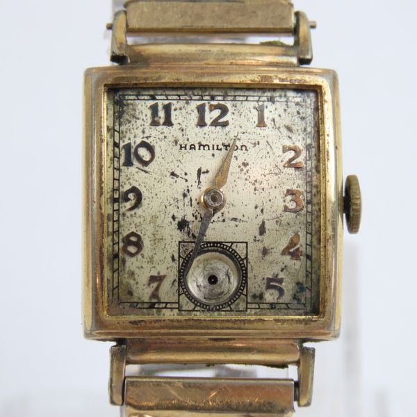 Hamilton Menâ s Fancy 19 Jewel Model 982 Triple Signed Wristwatch ...