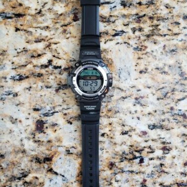 Casio Used SGW-300H Mens TWIN SENSOR Sports Watch Altimeter SGW-300 ...