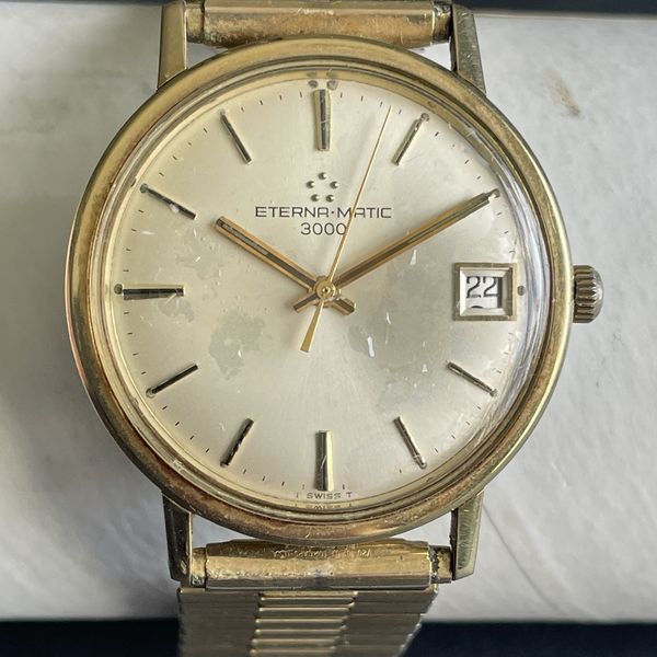 Vintage Eterna-Matic 3000 ~ Swiss Men's Automatic Wristwatch ~ 5311727 ...