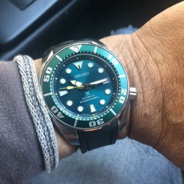 Seiko Prospex SPB103J1 Green Sumo Diver Mens Watch | WatchCharts