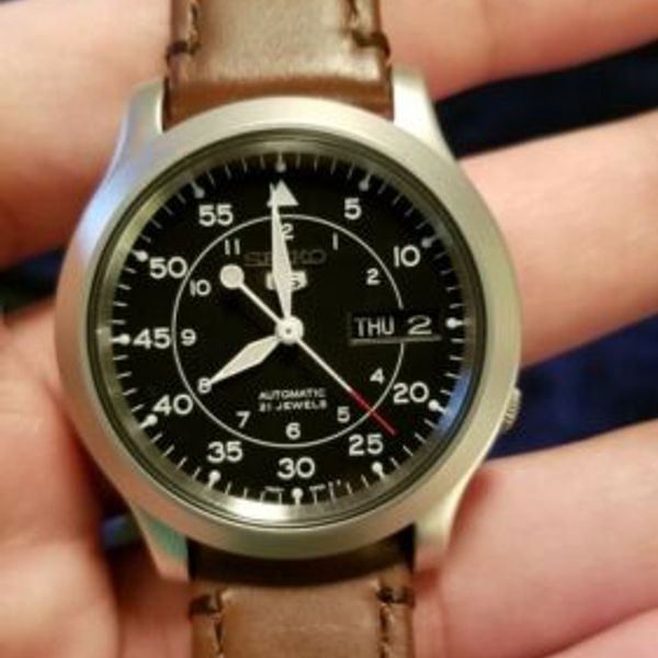 Regulated Seiko SNK809 with 2 leather straps | WatchCharts