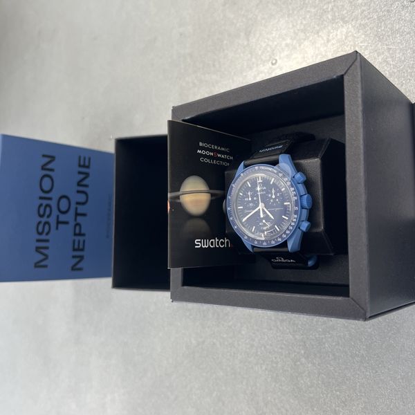 Swatch X Omega Moonswatch mission to neptune. Brand New. | WatchCharts ...