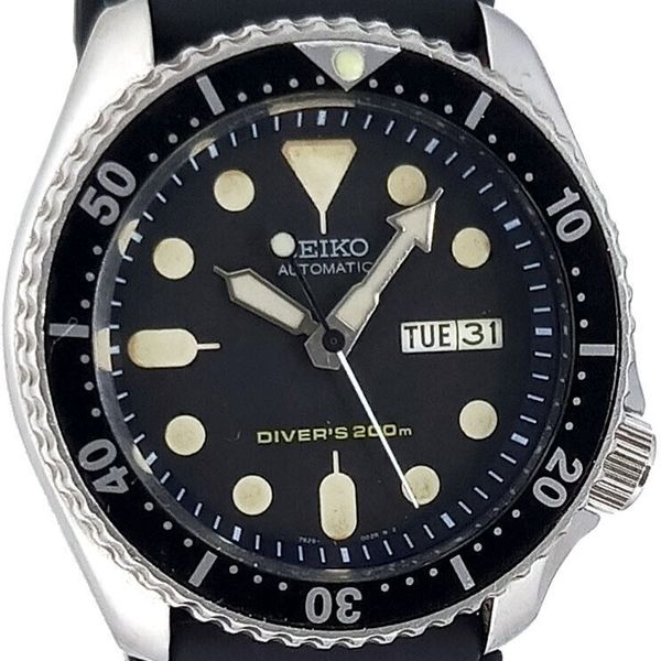Vintage SEIKO diver SKX007 w/Genuine "Sallow" dial, 7S26-0020 case ...
