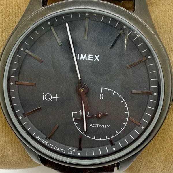 Timex Men's IQ+ Grey Dial SmartWatch With Bluetooth - TW2P94800 ...