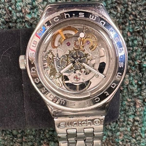 Swatch Irony BODY & SOUL Automatic Skeleton Watch YAS100 (PAP003882 ...