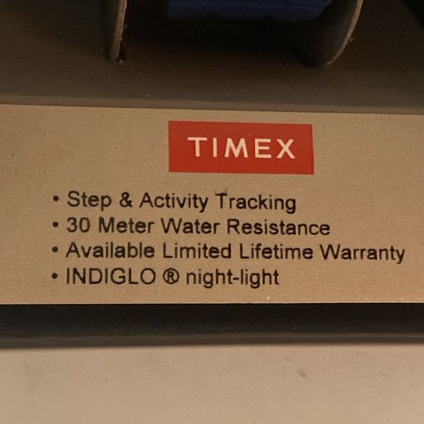 Timex Men's Digital Watch Activity & Step Tracker Blue Resin & Silicone ...