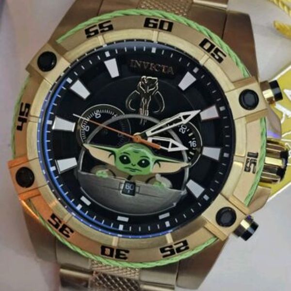 Invicta - Star Wars - Grogu #165 Mandalorian - Baby Yoda THE CHILD mens ...