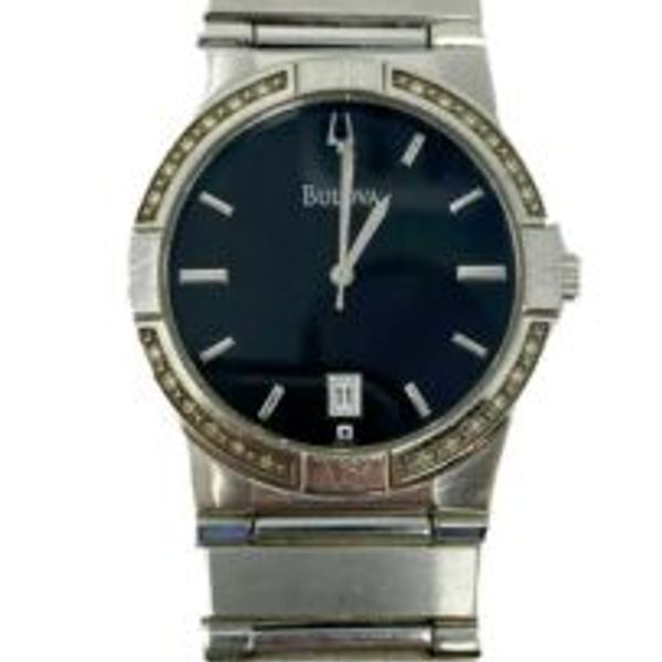 Bulova C8671377 Mens Stainless Steel Diamond Accent | WatchCharts ...