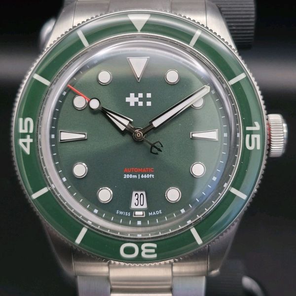 Christopher Ward C65 Aquitaine Automatic Dive Watch 41 mm Green Dial w ...