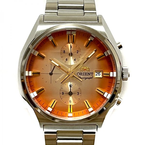 [New] [Used] ORIENT Watch Chronograph / Cut Glass Orange x Silver ...