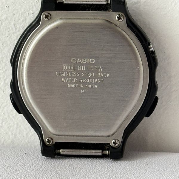 Casio DB-56W Telememo 50 Databank Scheduler Alarm Vintage Digital Watch ...