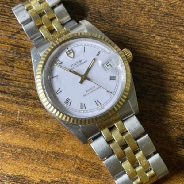 Rolex Tudor Prince OysterDate automatic Gold Bezel 34mm Watch ref ...