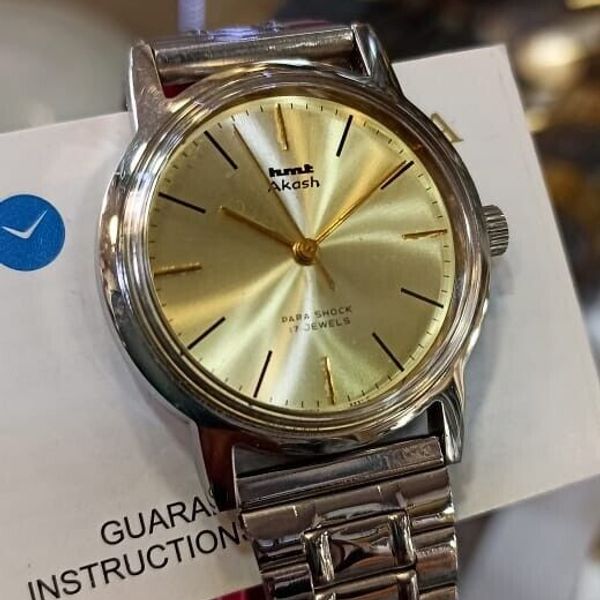 Hmt Akash New But Old Stock Original Hand Winding Watch For Men ...