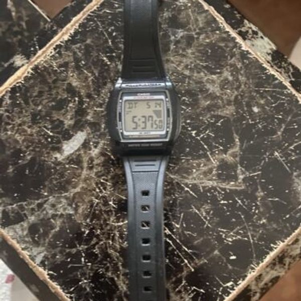 CASIO W-201 Classic Watch Digital Black Resin Alarm | WatchCharts ...