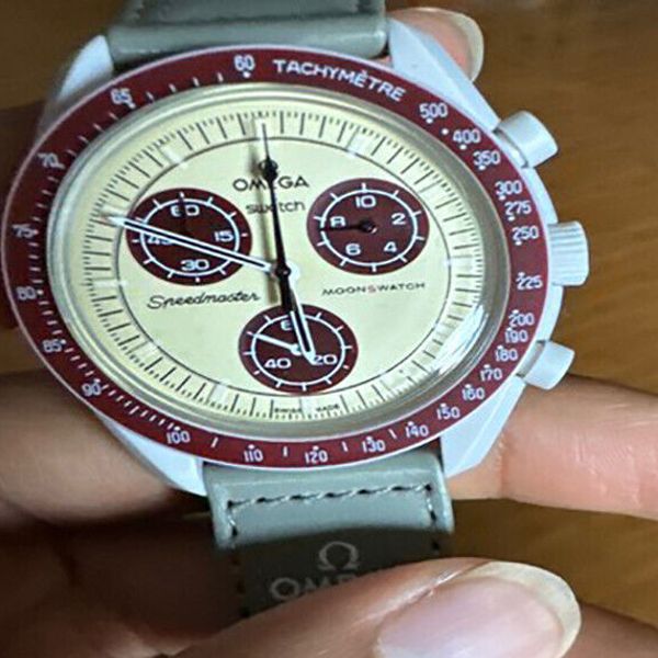 Omega x Swatch Mission to Pluto Moonswatch Bioceramic Speedmaster Watch ...