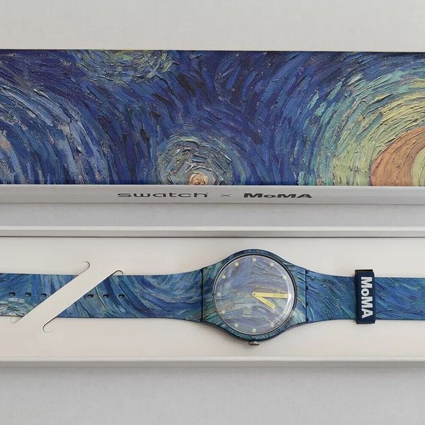 RARE Swatch Watch The Starry Night by Vincent Van Gogh MOMA New NIB ...
