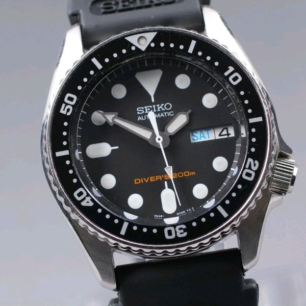 [Near MINT] SEIKO Diver 7S26-0030 SKX013 Automatic Black Dial Men's ...