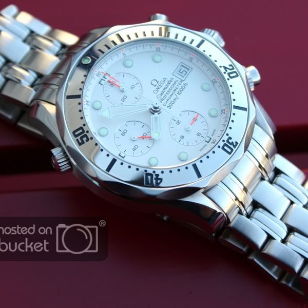 SOLD: Rare Omega White Dial Seamaster Professional Chronograph ...