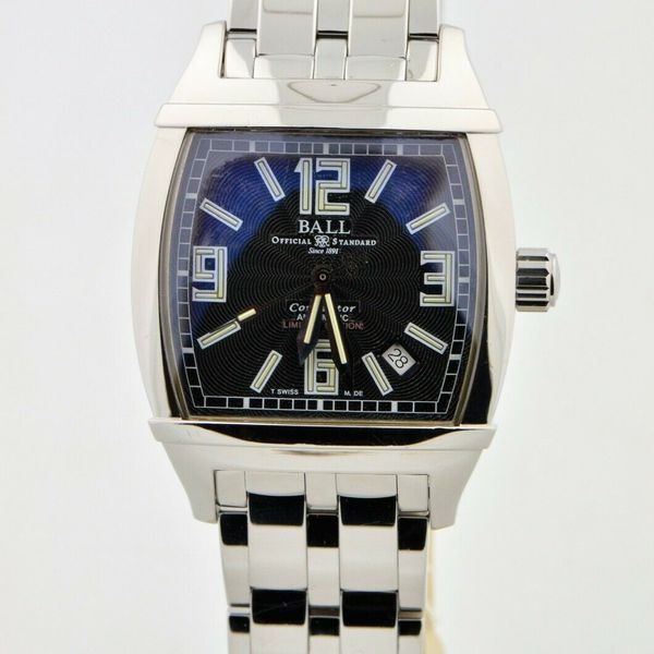 Men's BALL Conductor Limited Edition Automatic Tritium Black Dial Steel ...