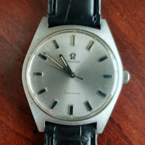 Vintage 1969 Omega Stainless Geneve Manual Wind 601 Movement Mans Watch ...