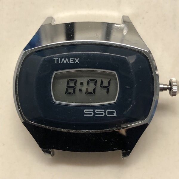 Lot Of 2 Vintage 1970s LED Digital Watches Timex SSQ/Exetron Red Parts ...