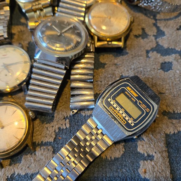 20+ Vintage Watches - Mostly Timex, Seiko Digital, Helbros & Walthams ...