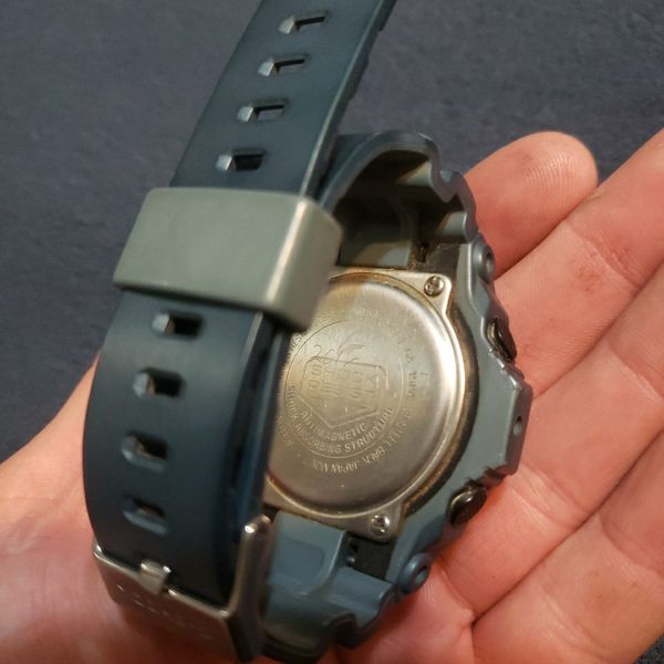 CASIO G-SHOCK GA-150A Blue Men's Analog Digital Watch Japan *needs bat ...