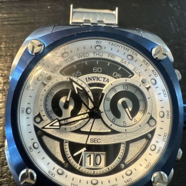 invicta Reserve Menâ s Watch Model 32070 Blue And Silver | WatchCharts ...