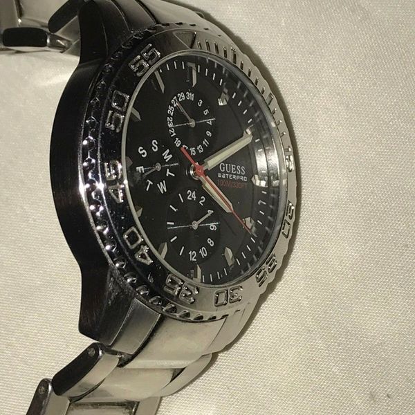 Beautiful Guess Waterpro Men's Watch G95377G Water Resistant, Stainless ...