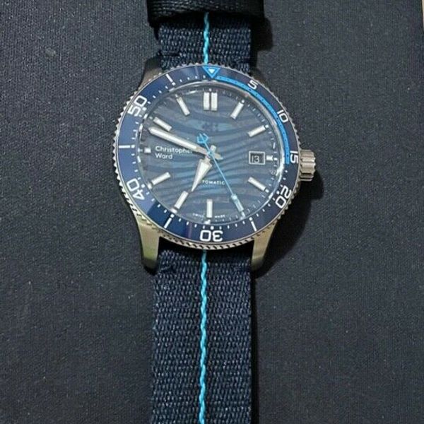 christopher ward c60 blue watch tide | WatchCharts Marketplace
