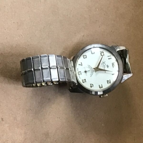 Vintage Waldman Electra Swiss Made Men's Wind Up Wrist Watch Runs ...
